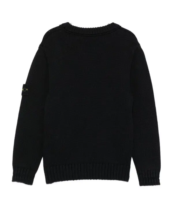 Stone Island Long-sleeved Pullover - Black