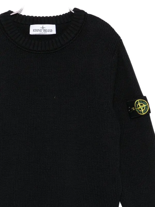 Stone Island Long-sleeved Pullover - Black