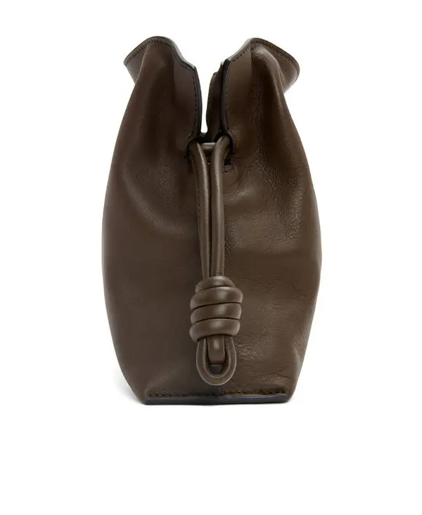 Loewe Mini Flamenco Clutch Bag - Chocolate-colored