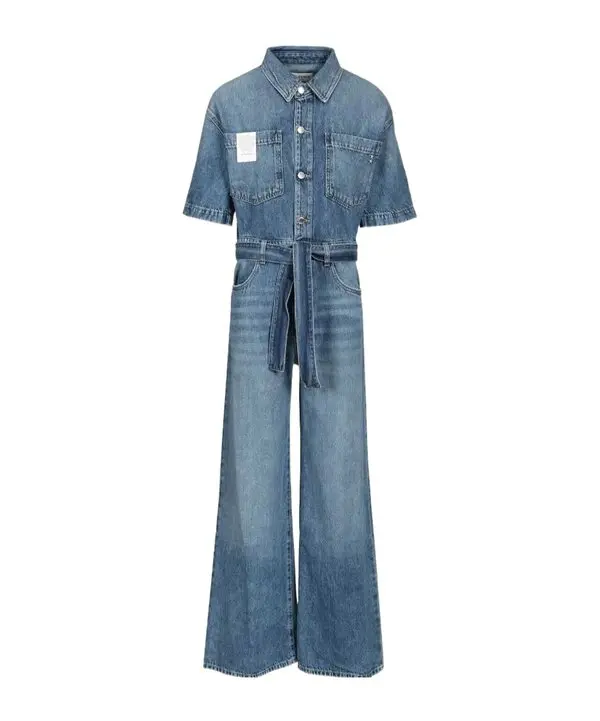 ICON DENIM LOS ANGELES Duna Wide Leg Jumpsuit - Blue