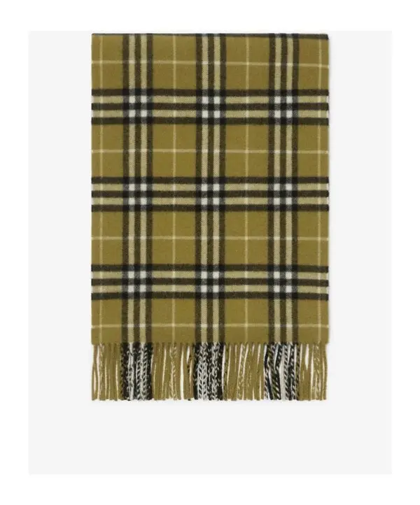 Burberry Checked Fringed-edge Scarf - Acre