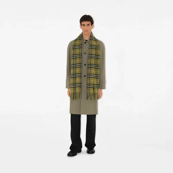 Burberry Checked Fringed-edge Scarf - Acre