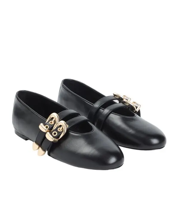 STUART WEITZMAN Maven Mary Jane Flat - Black