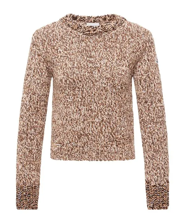 Moncler Logo Patch Knitted Sweater - Pull-on