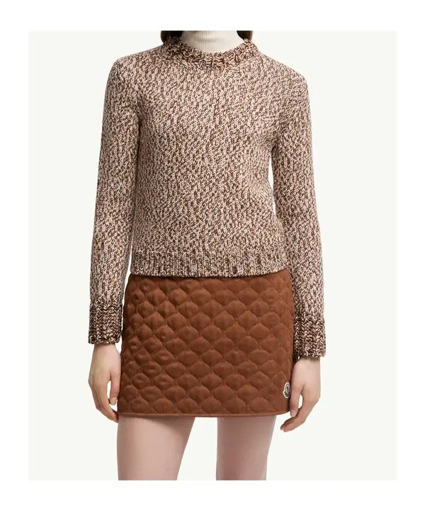 Moncler Logo Patch Knitted Sweater - Pull-on
