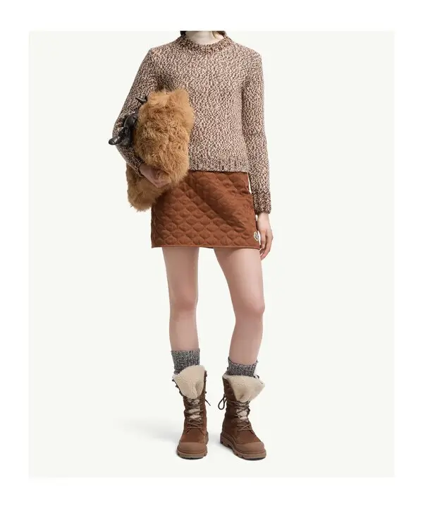 Moncler Logo Patch Knitted Sweater - Pull-on