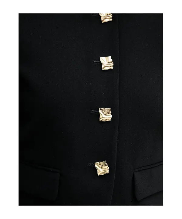 Marella Long Sleeve Jacket With Gold Button Detail