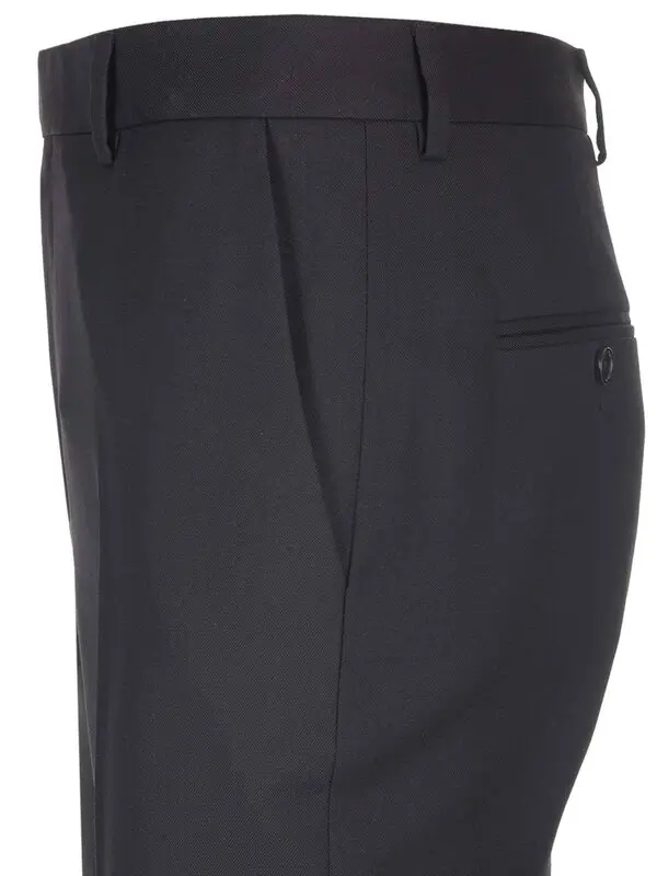 Celine Wool Gabardine Tapered Leg Trousers