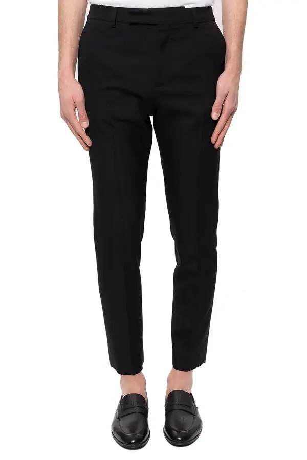 Celine Wool Gabardine Tapered Leg Trousers