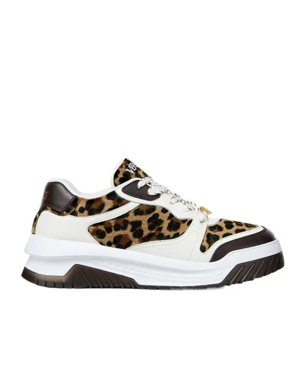 Versace Panelled Lace-up Sneakers - White/multicolor