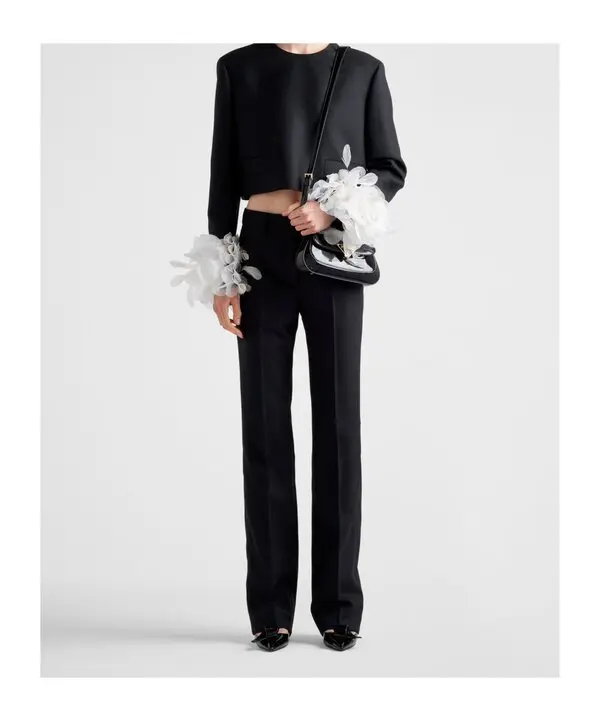 Prada Tailored Straight-leg Trousers - Black