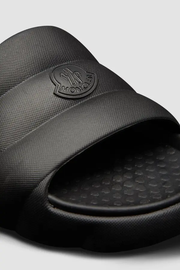 Moncler Logo Embossed Slides
