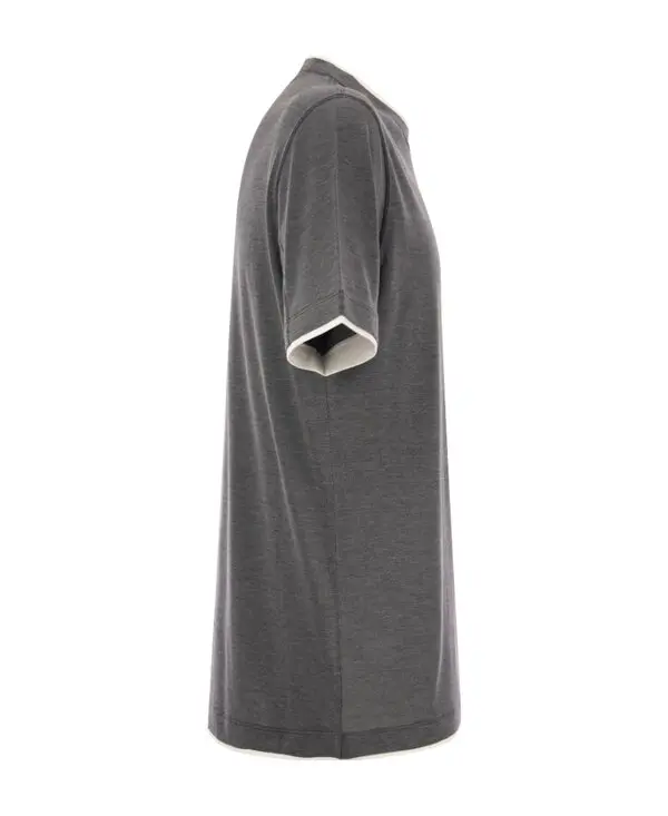Brunello Cucinelli Double Layered Crewneck T-shirt