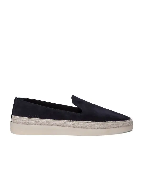 Prada Round Toe Slip-on Loafers