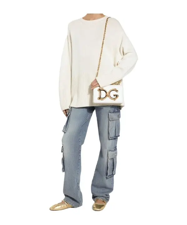 Dolce & Gabbana Ribbed Crew Neck Sweater