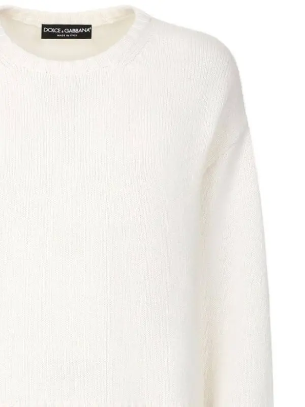 Dolce & Gabbana Ribbed Crew Neck Sweater