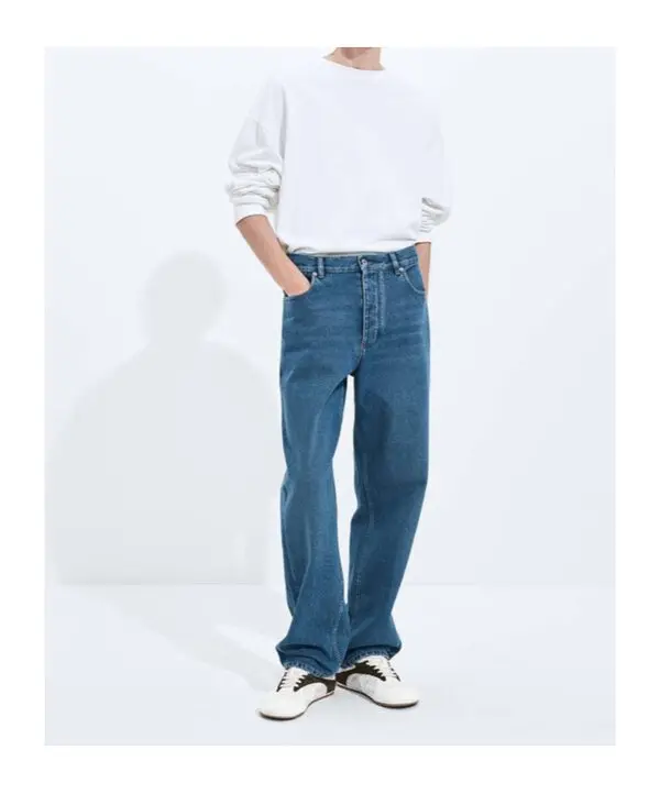 Bottega Veneta Button Detailed Wide Leg Jeans