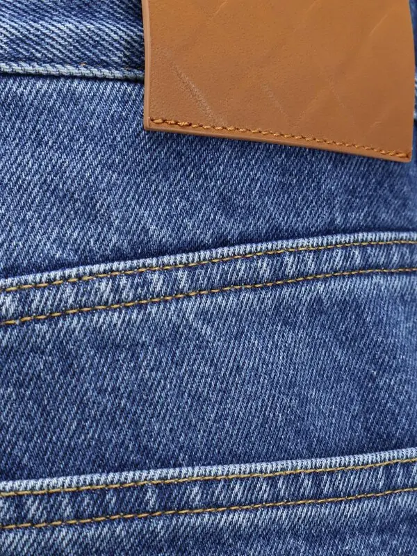 Bottega Veneta Button Detailed Wide Leg Jeans - Indigo