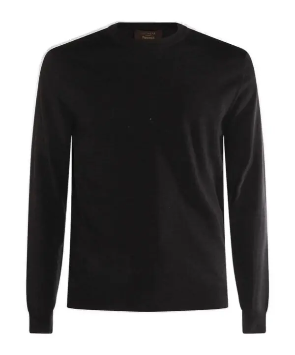 ZANONE Crewneck Long-sleeve Jumper - Black