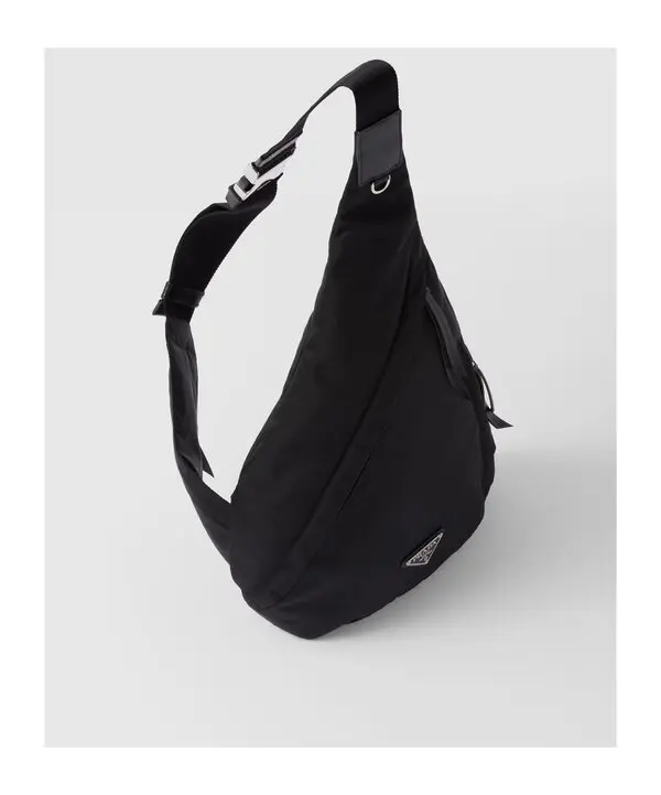 Prada Logo Plaque Zipped Backpack