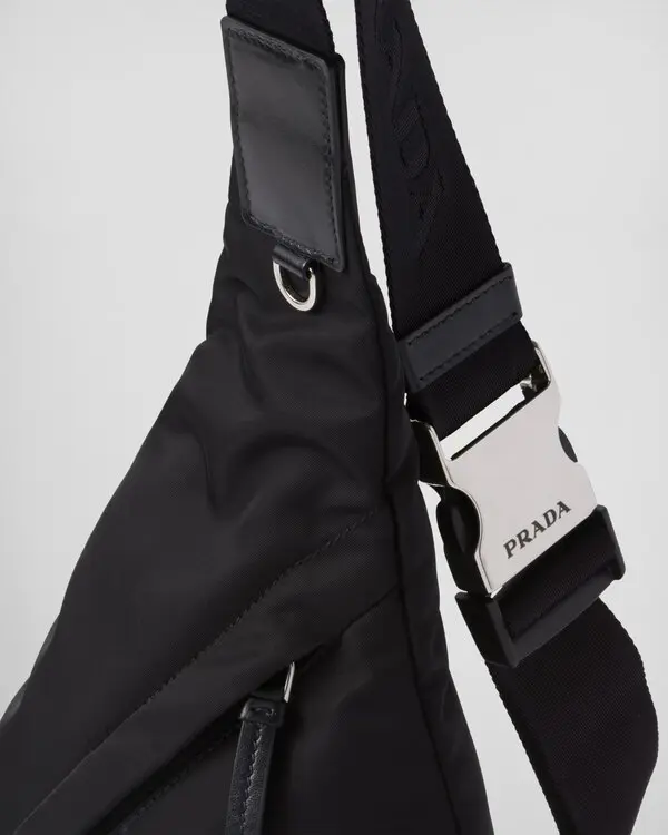 Prada Logo Plaque Zipped Backpack
