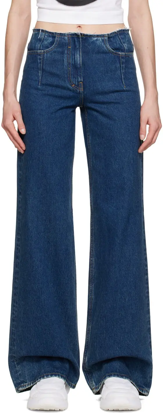 Givenchy Wide Leg Denim Trousers