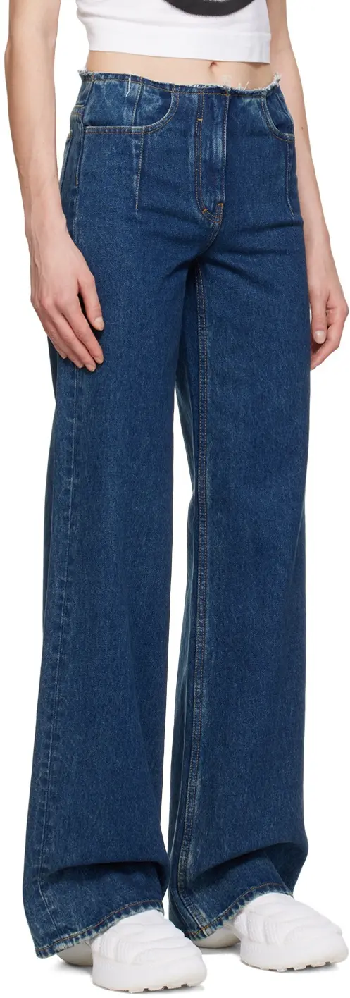 Givenchy Wide Leg Denim Trousers