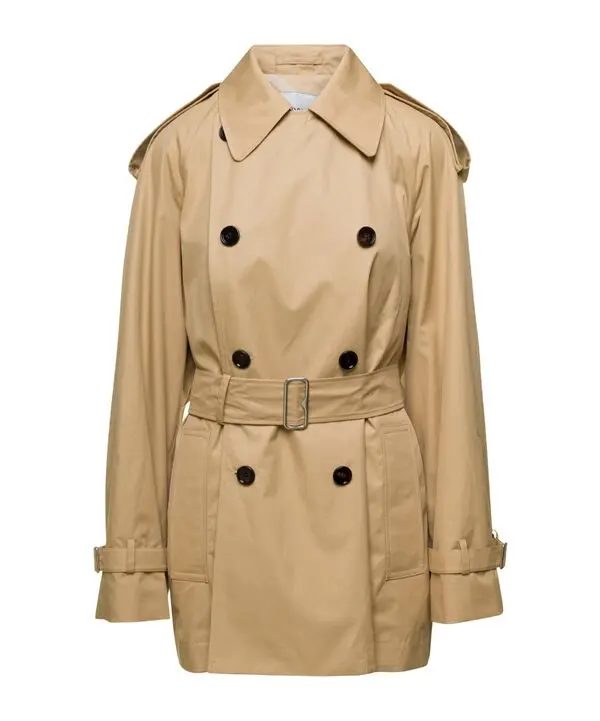 Burberry Double-breasted Belted Trench Coat - Nude