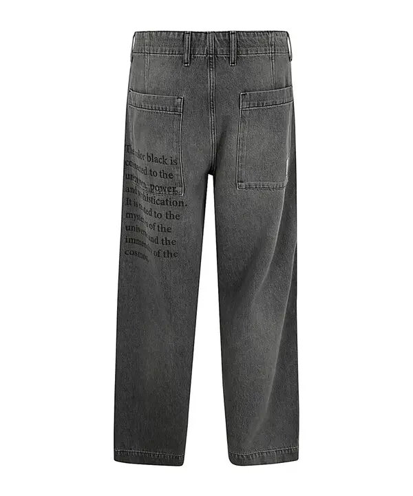 Emporio Armani Graphic Printed Straight-leg Jeans
