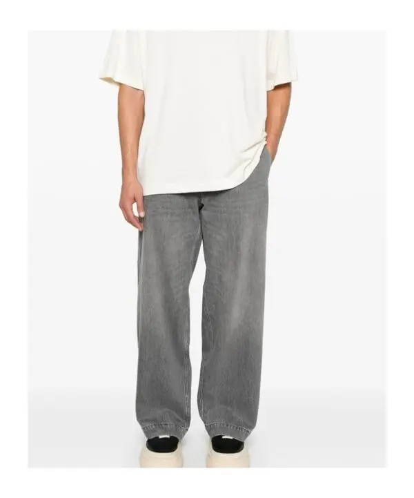 Emporio Armani Graphic Printed Straight-leg Jeans