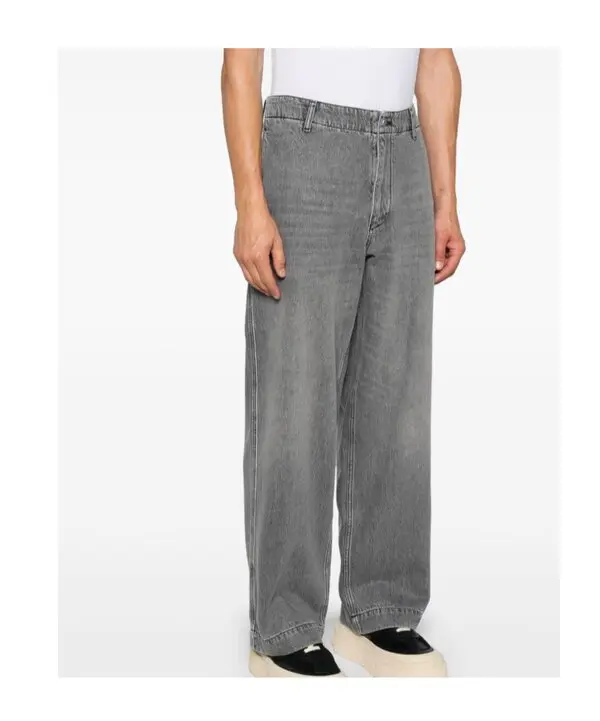Emporio Armani Graphic Printed Straight-leg Jeans