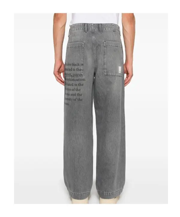 Emporio Armani Graphic Printed Straight-leg Jeans
