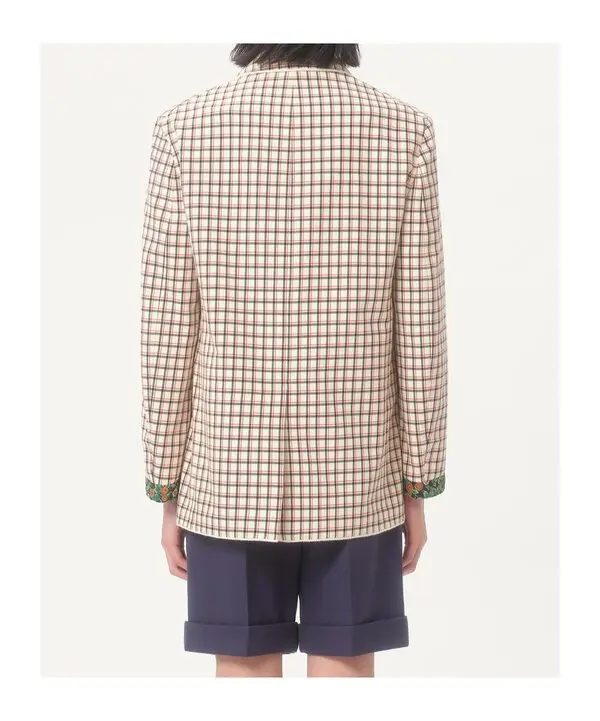Valentino Garavani Checked Single-breasted Blazer