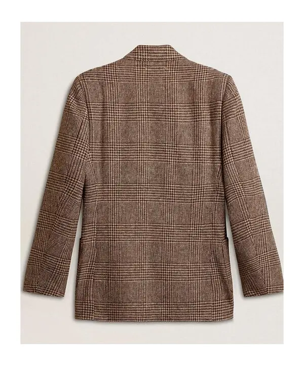 GOLDEN GOOSE Checked Single-breasted Blazer - Grey