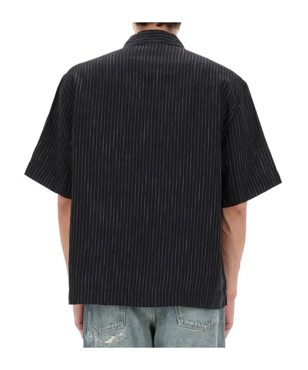 SUNFLOWER Pinstriped Short-sleeve Shirt