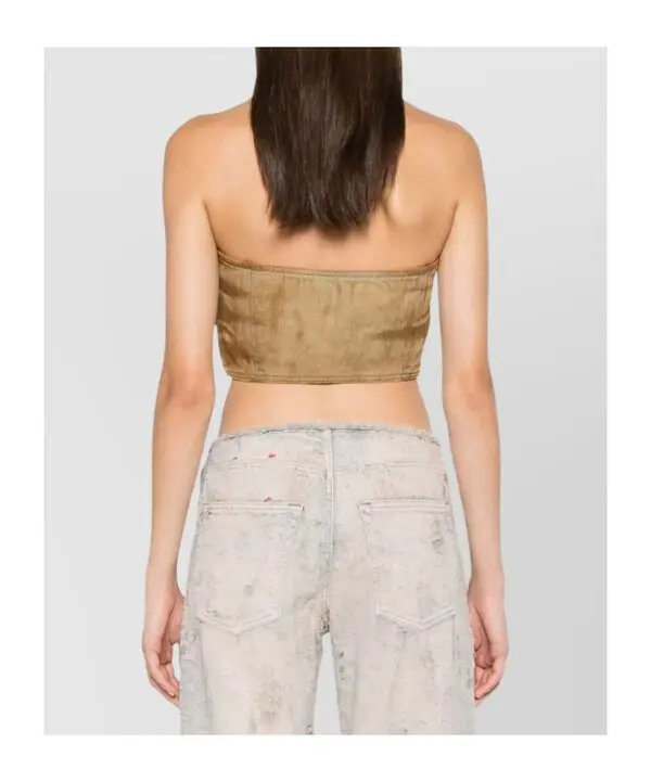 DIESEL® De-villess-fsf Strapless Cropped Top - Brown