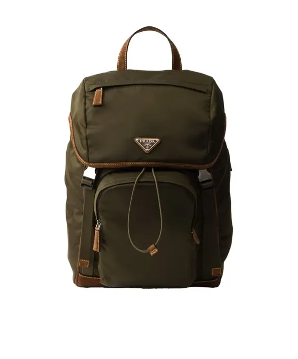 Prada Re-nylon And Suede Backpack