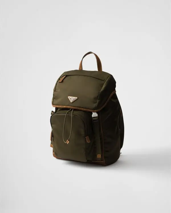 Prada Re-nylon And Suede Backpack