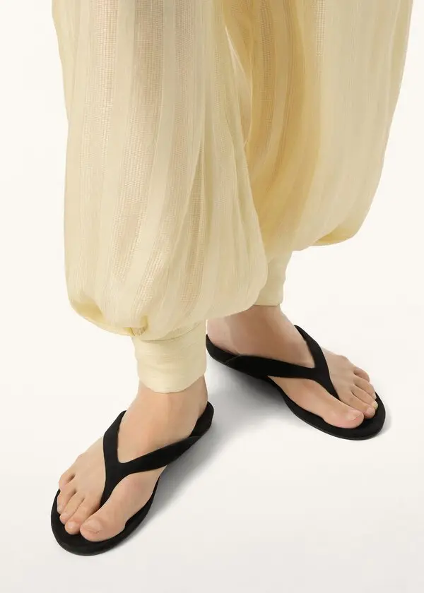 Loro Piana Ida Suede Sandals