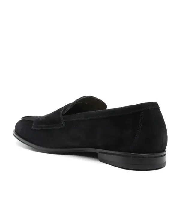 DOUCAL'S Suede Double Monk Strap Shoes - Black