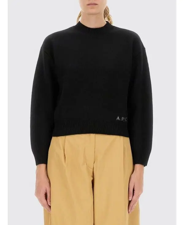 A.p.c. Esther Round Neck Sweater - Black