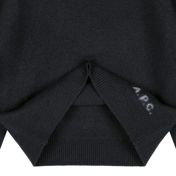 A.p.c. Esther Round Neck Sweater - Black