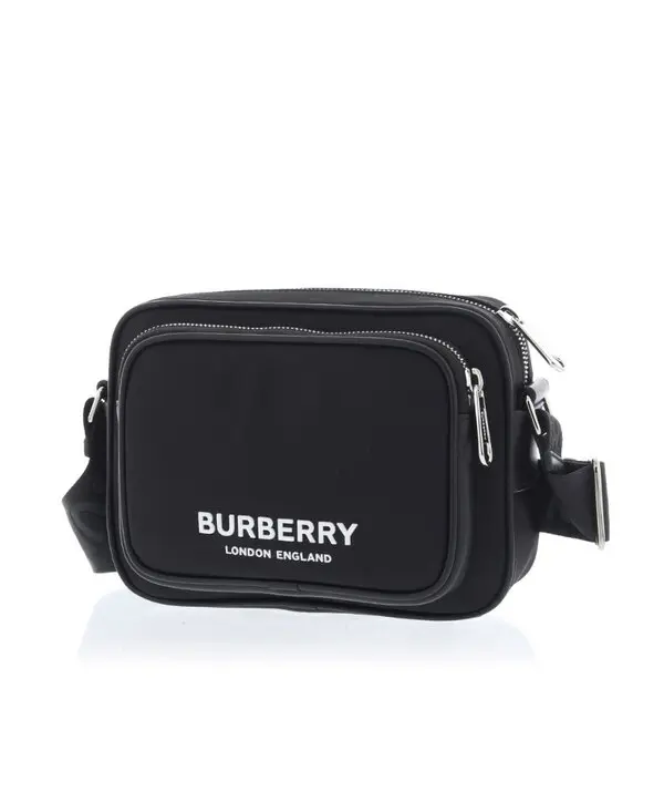Burberry Logo Printed Zip-up Crossbody Bag