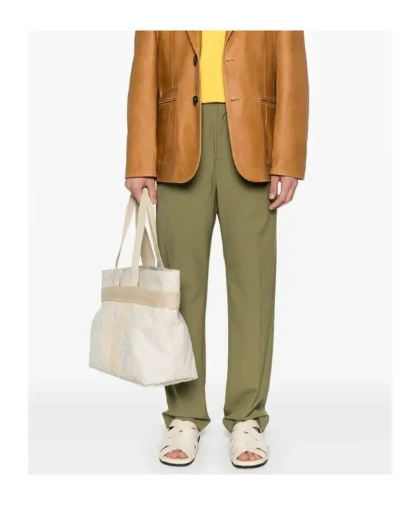Bottega Veneta Elastic Waist Casual Pants - Gray