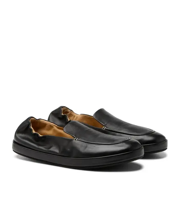 Marsèll Gathered Slip-on Loafers - Black