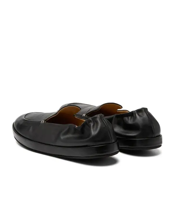 Marsèll Gathered Slip-on Loafers - Black