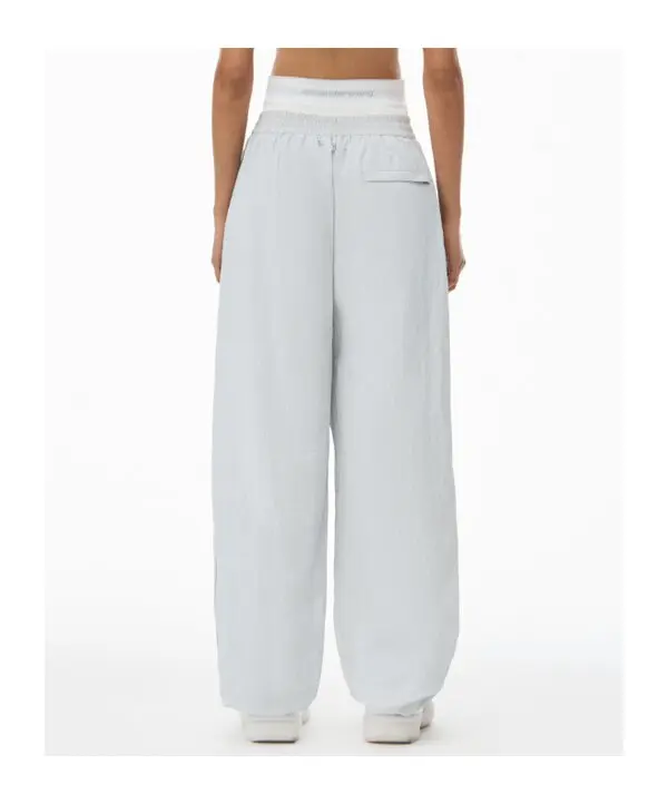 Alexander Wang Mid-rise Track Pants With Exposed Logo Trim