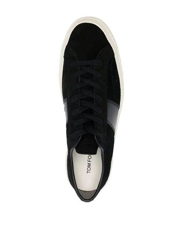 TOM FORD Logo Strap Casual Sneakers - Black