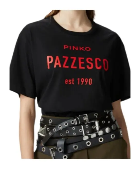 Pinko Pazzesco Est 1990" Print T-shirt
