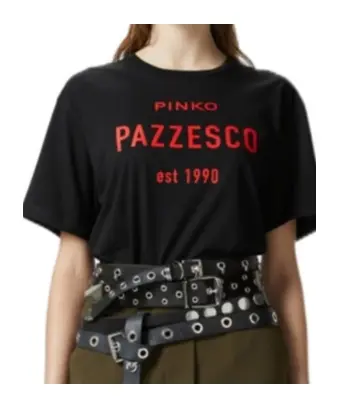 Pinko Pazzesco Est 1990" Print T-shirt